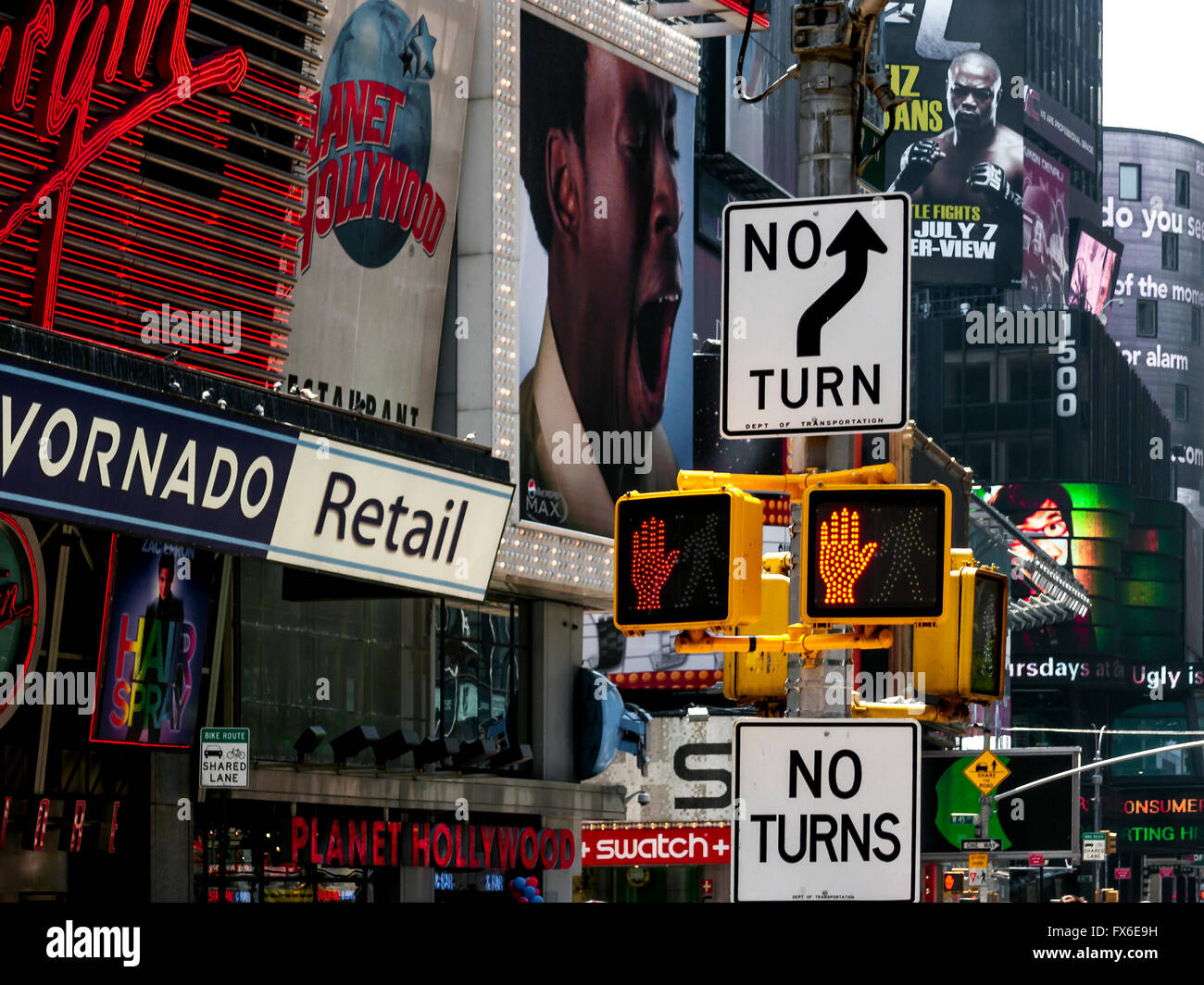 Broadway Signs. New York. USA Stock Photo - Alamy