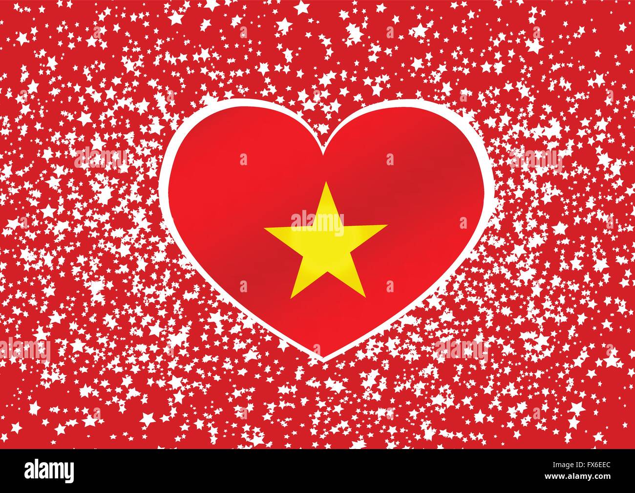 Vietnamese national colours Stock Vector Images - Alamy