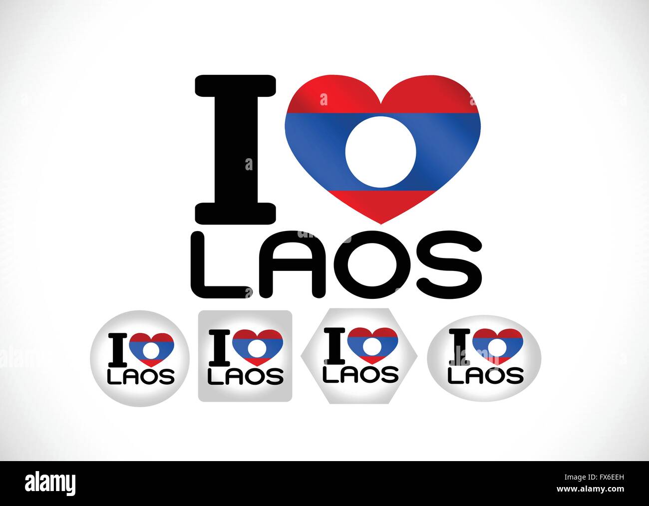 Flag of Laos themes idea design Stock Vector Image & Art - Alamy