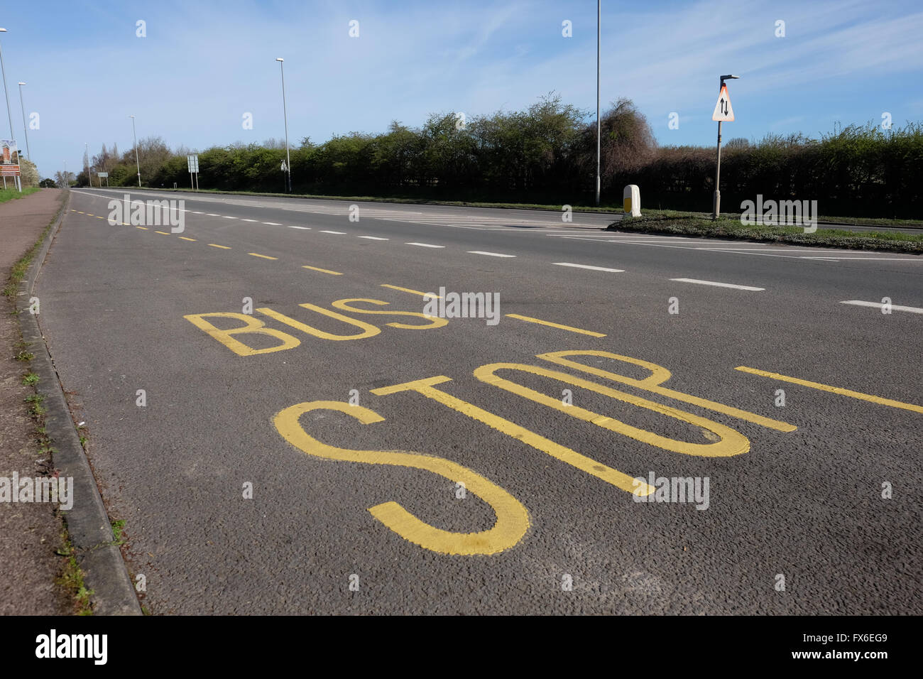 bus stop sign Stock Photo - Alamy