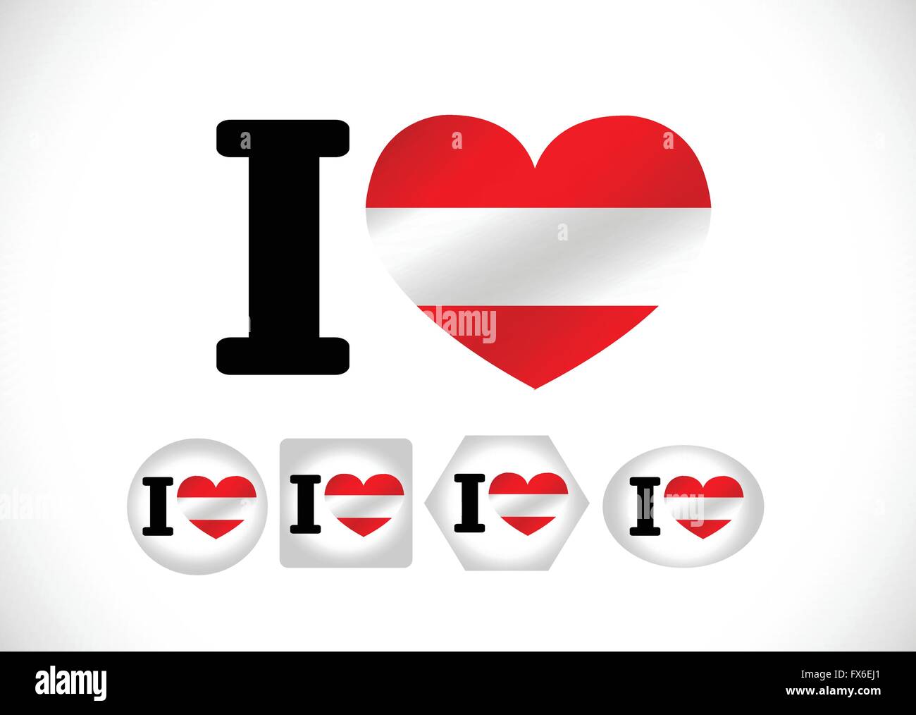 National flag of Austria themes design idea Stock Vector Image & Art ...