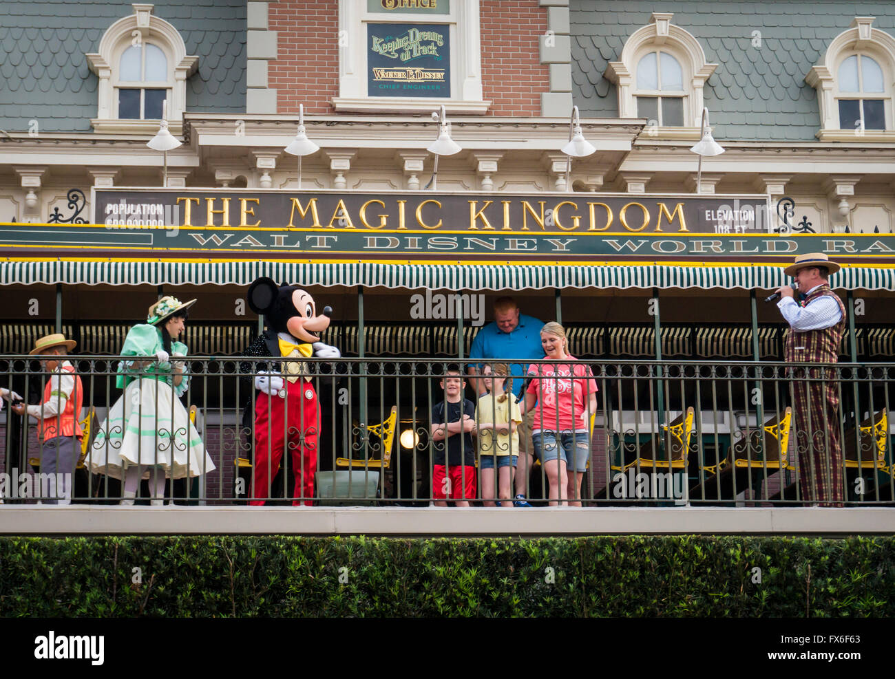 The opening rope drop ceremony to mark the opening of The Magic Kingdom ...