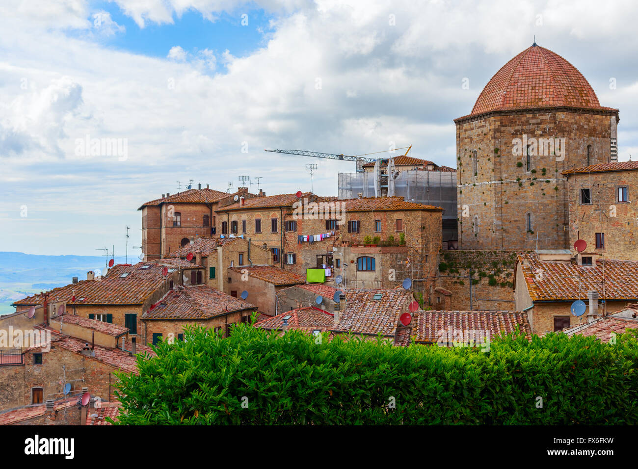 Ancient center of village volterra hi-res stock photography and images ...