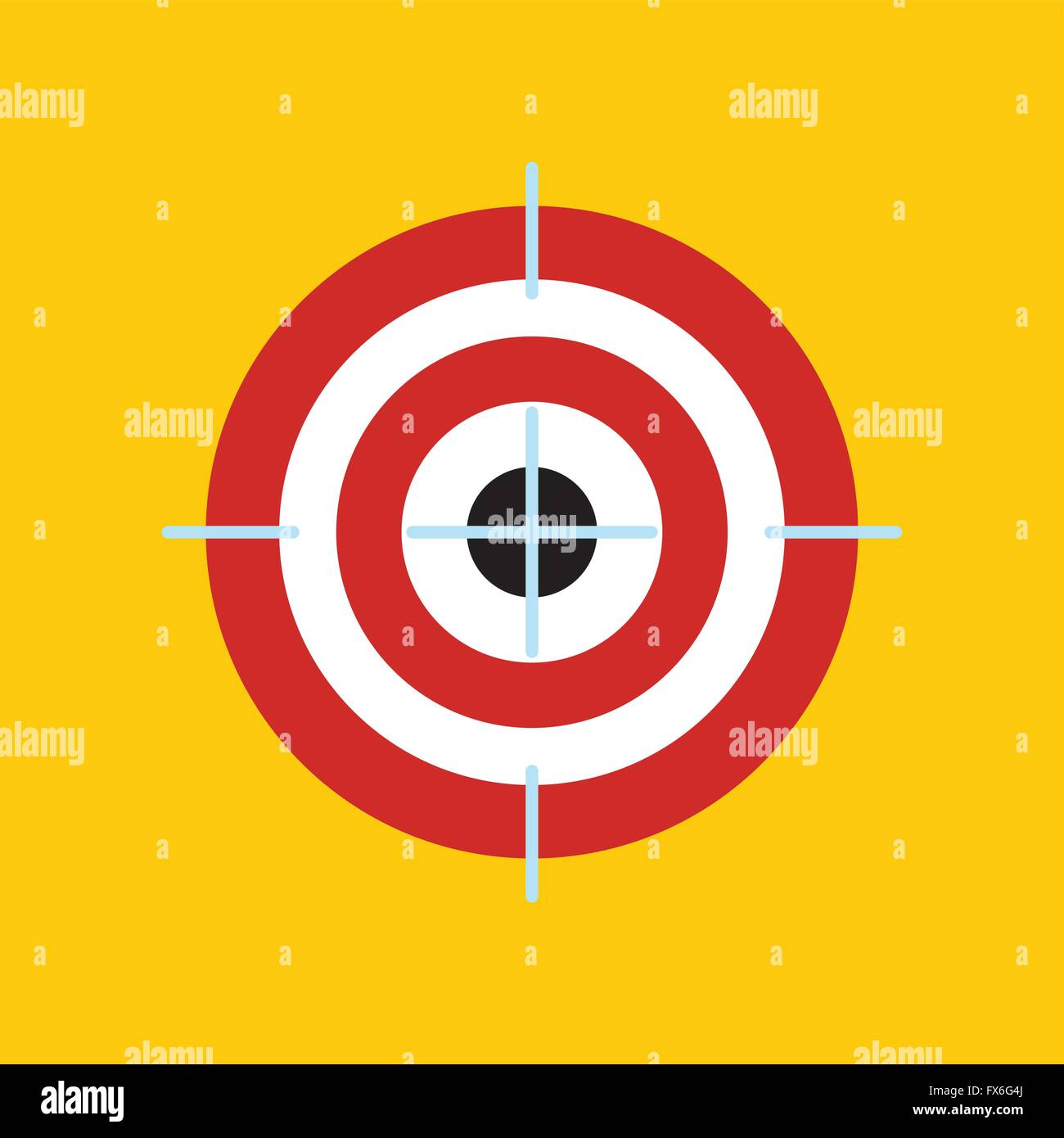 Target Flat Concept Icon Vector Illustration. Target Icon Image Stock ...