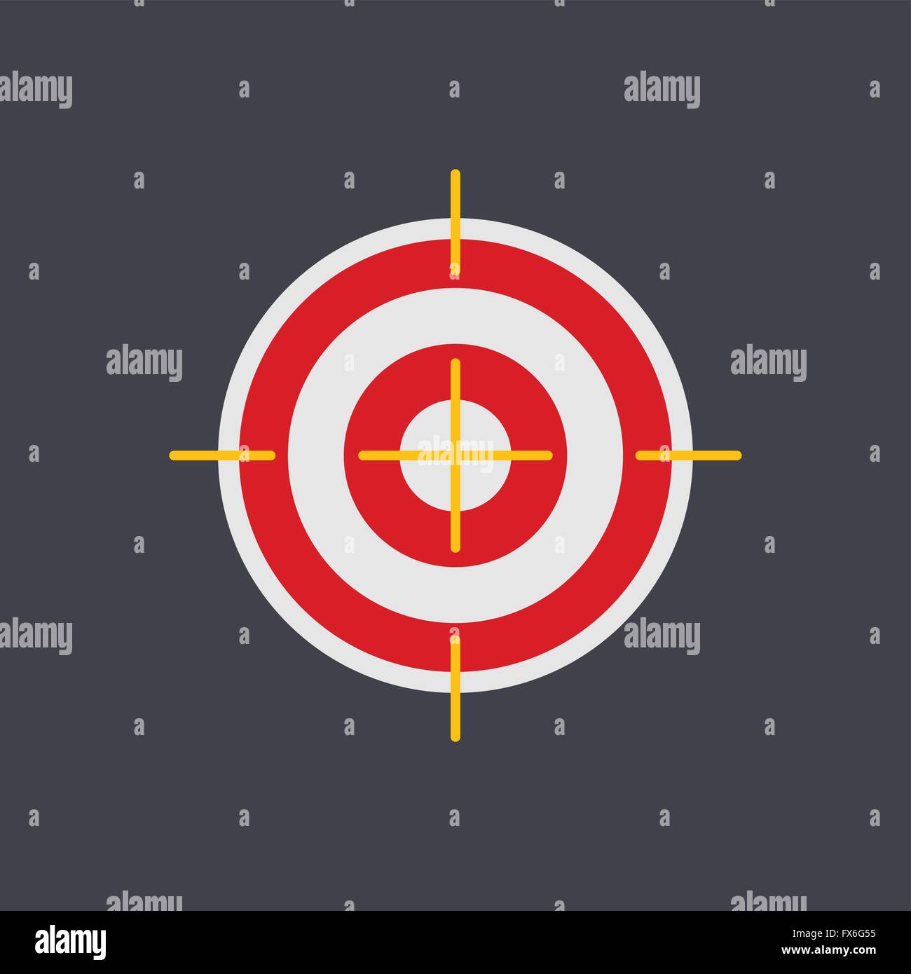 Target Flat Concept Icon Vector Illustration. Target Icon Image Stock ...