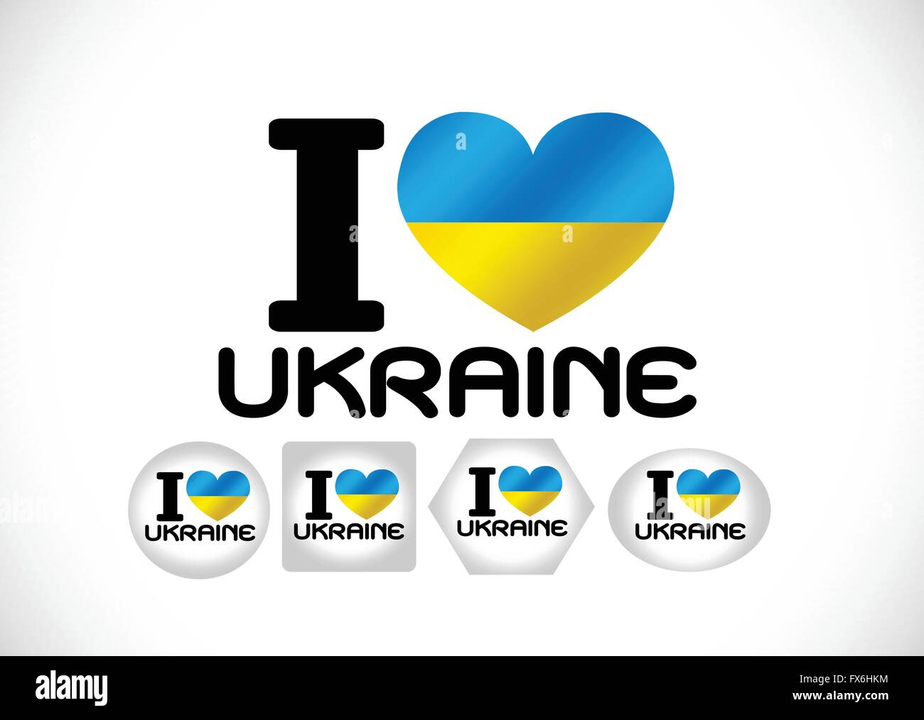 Flag of Ukraine themes idea design Stock Vector Image & Art - Alamy