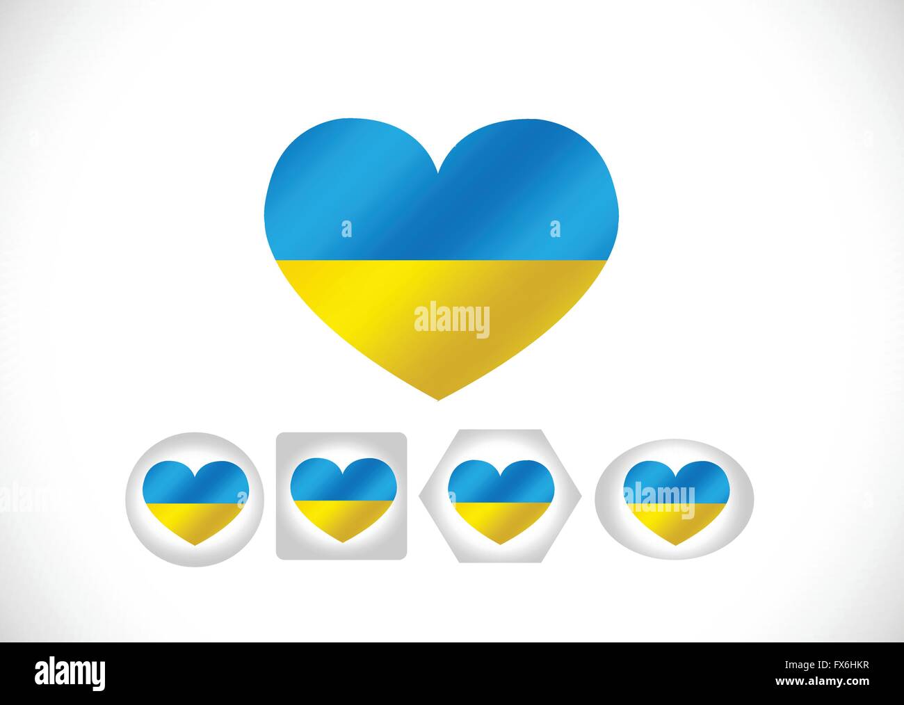 Flag of Ukraine themes idea design Stock Vector Image & Art - Alamy