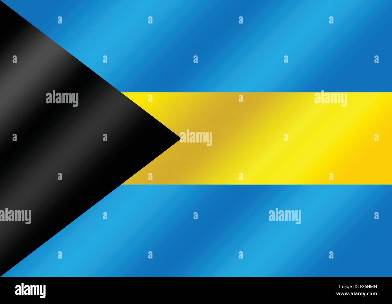 National flag of the Bahamas themes idea design Stock Vector Image ...