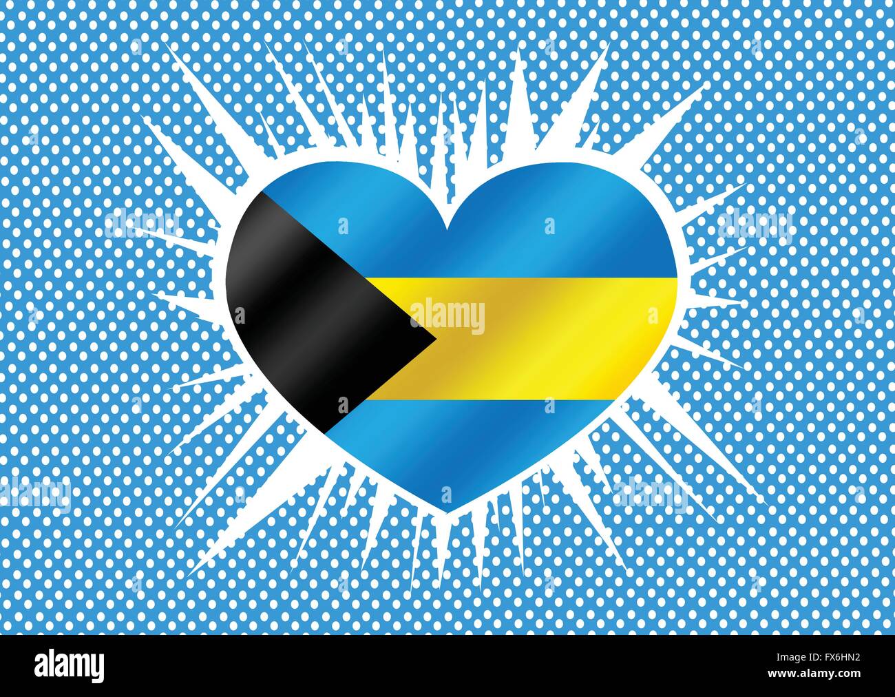 National flag of the Bahamas themes idea design Stock Vector Image ...