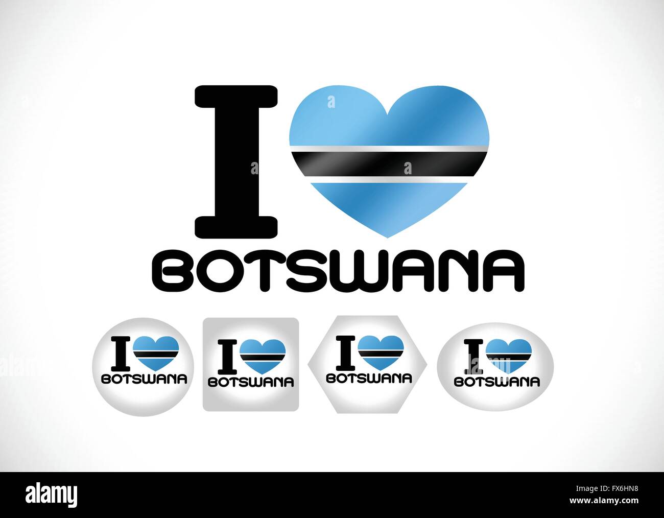 Botswana fabric flag Stock Vector Images - Alamy