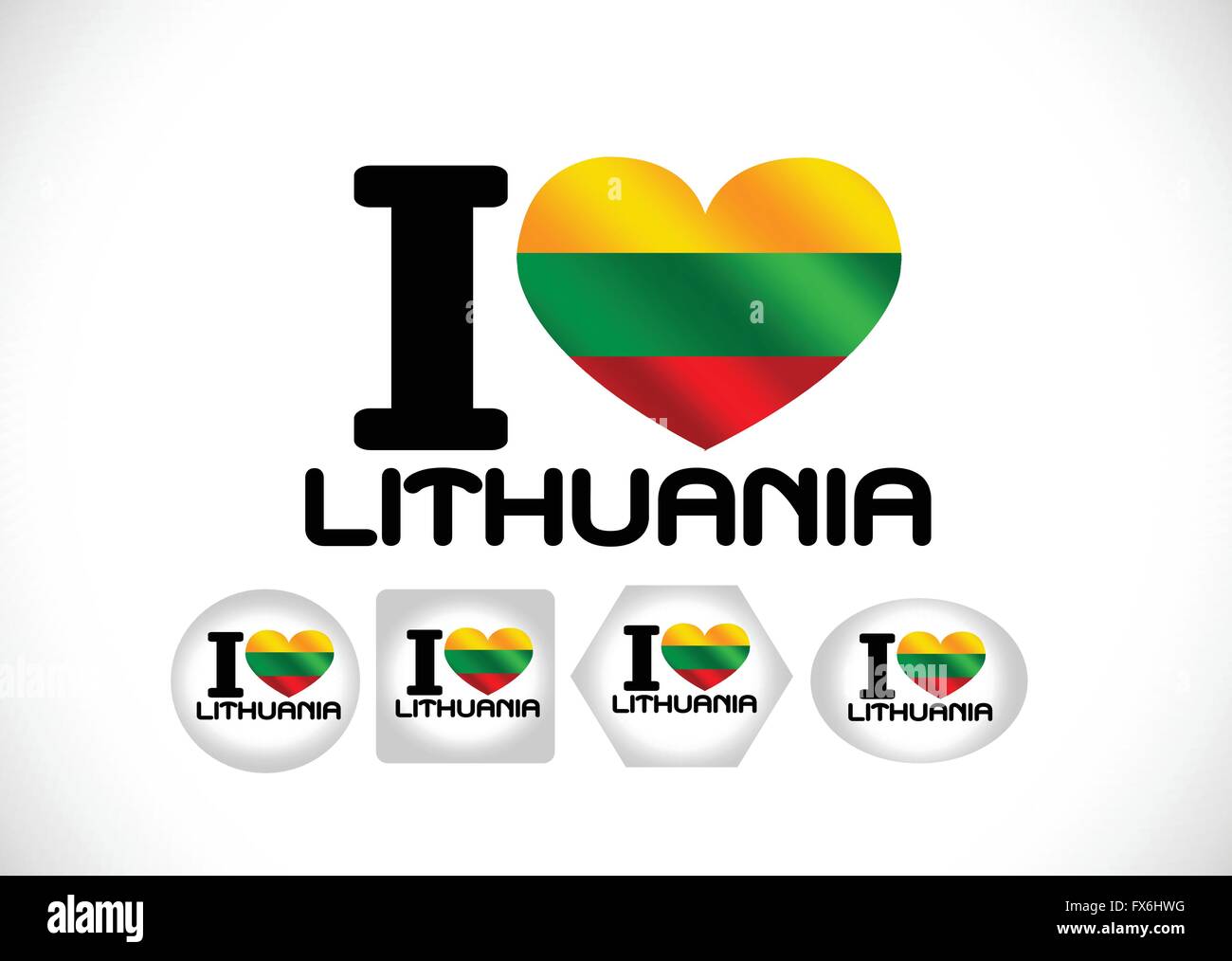 National flag of Lithuania themes idea design Stock Vector Image & Art ...