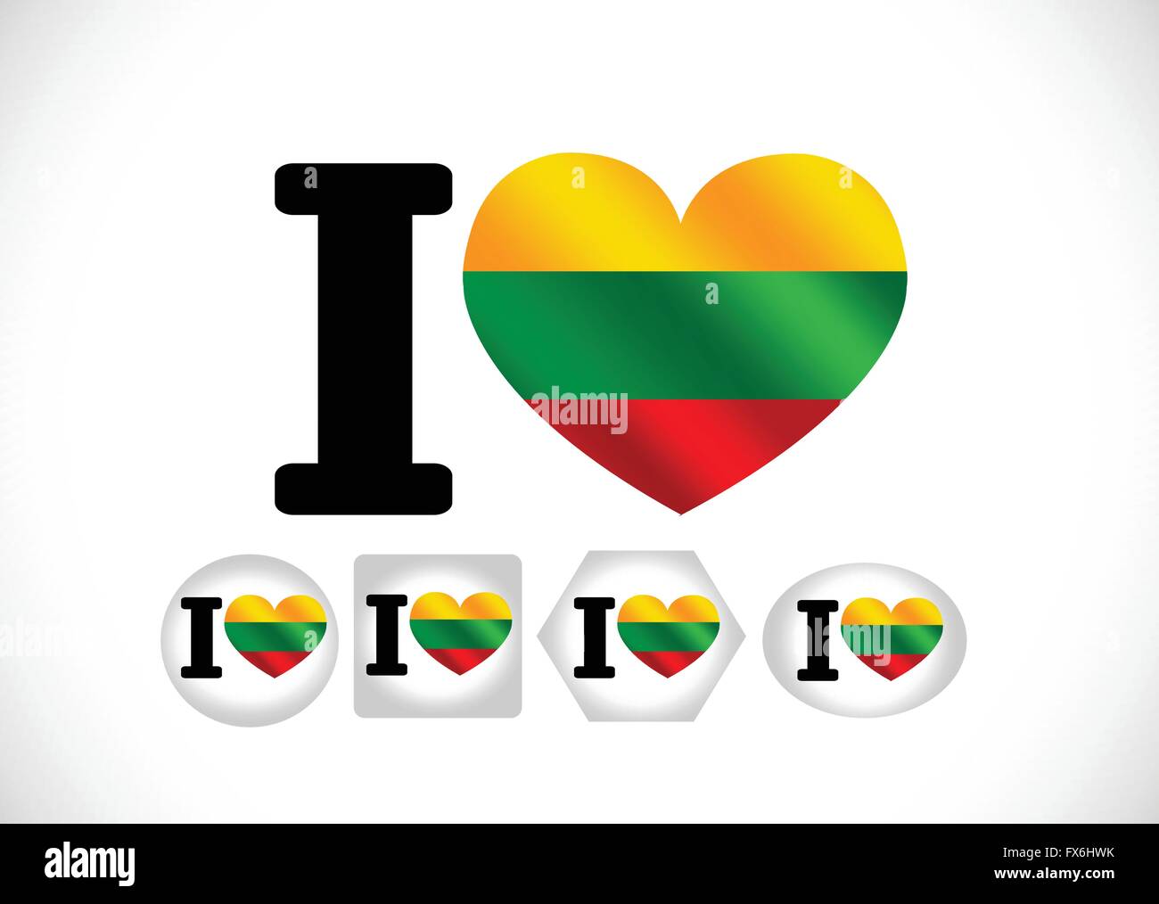 National flag of Lithuania themes idea design Stock Vector Image & Art ...