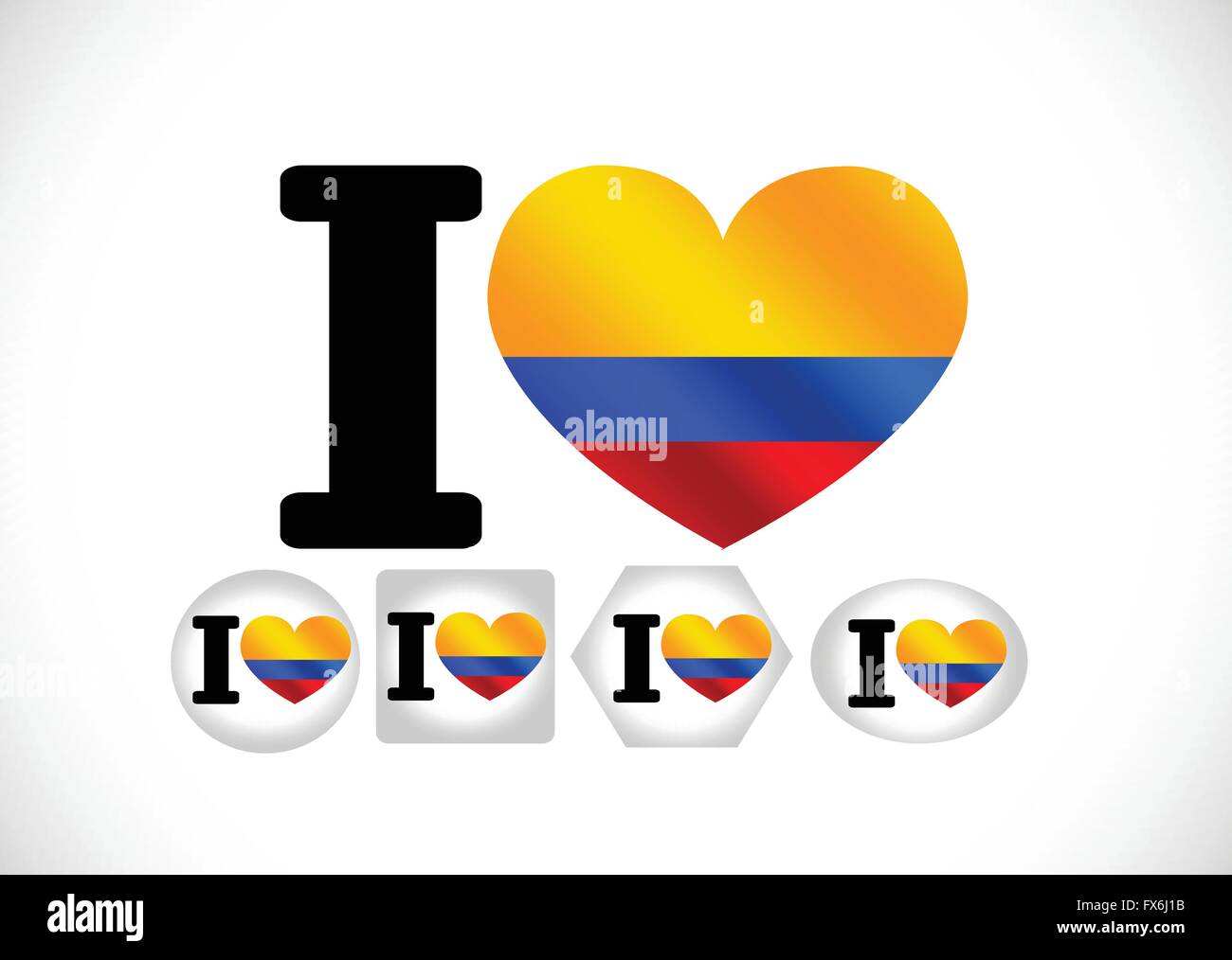 Colombia flag themes idea design Stock Vector Image & Art - Alamy