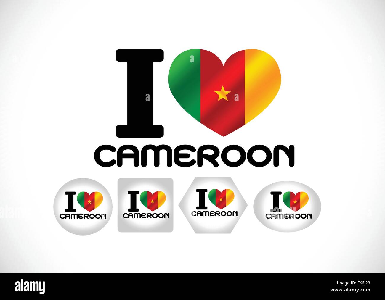 Cameroon flag themes idea design Stock Vector Image & Art - Alamy