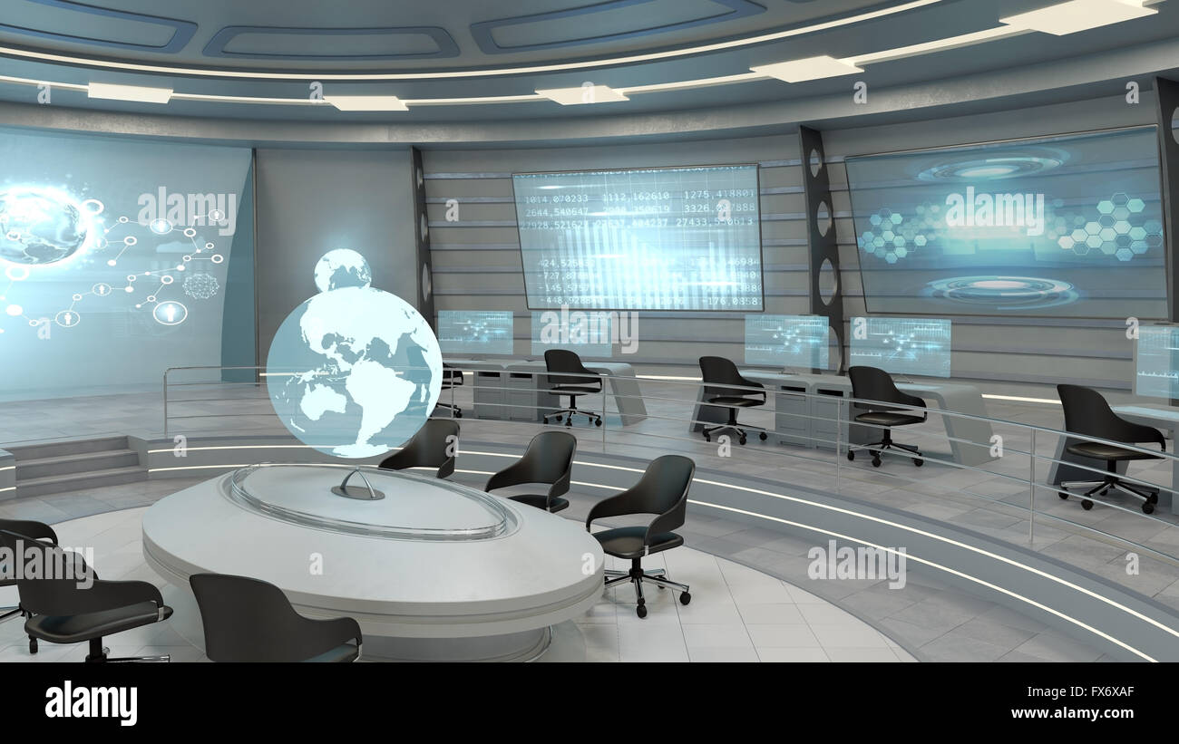 Futuristic interior view Stock Photo - Alamy