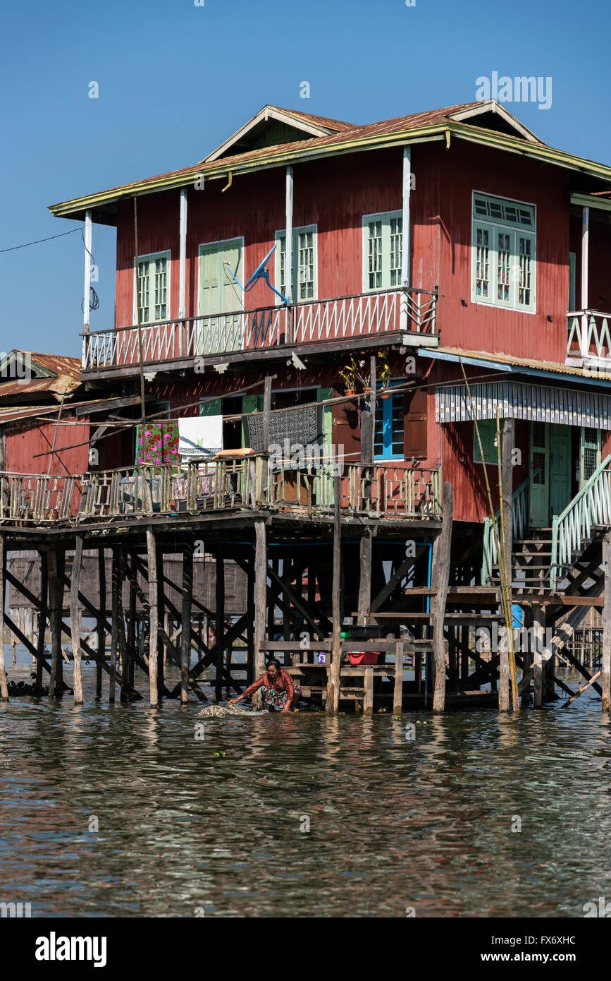 Stilt house in village hi-res stock photography and images - Alamy