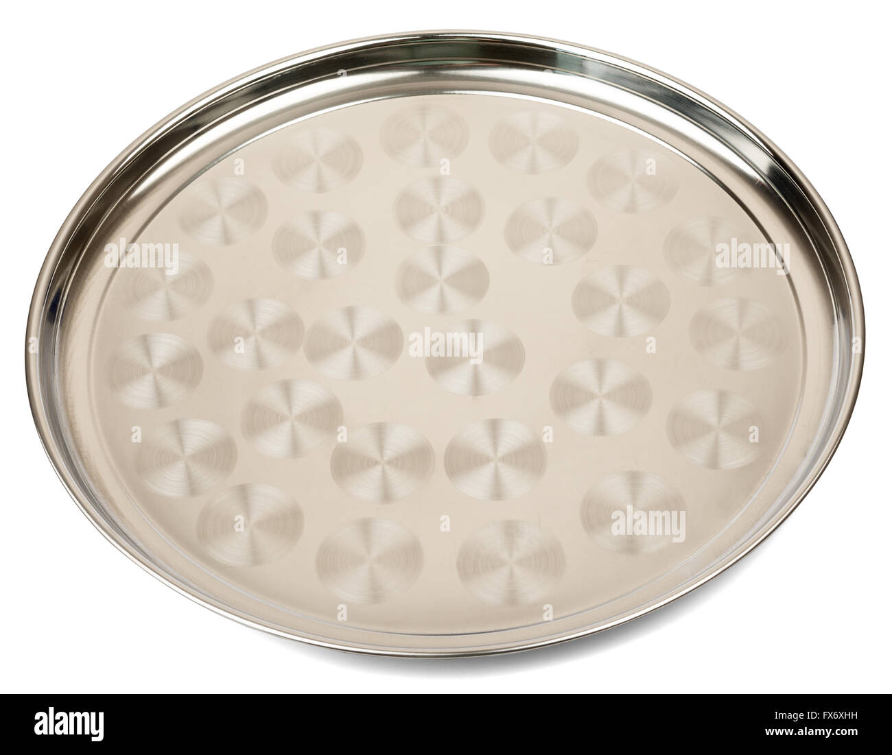 Round steel tray Stock Photo - Alamy
