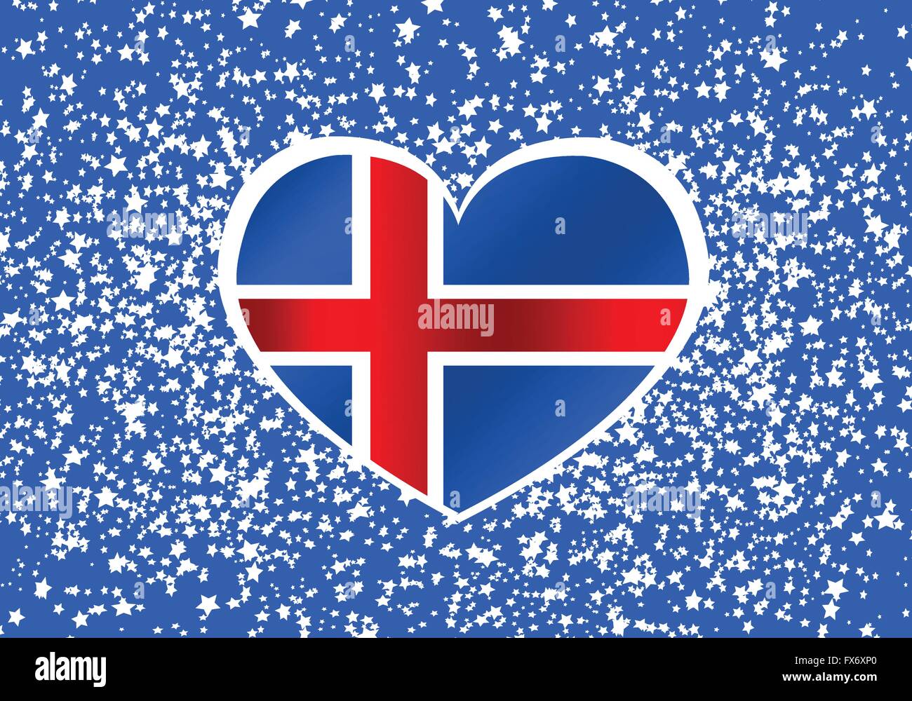 Icelandic national official flag Stock Vector Images - Alamy