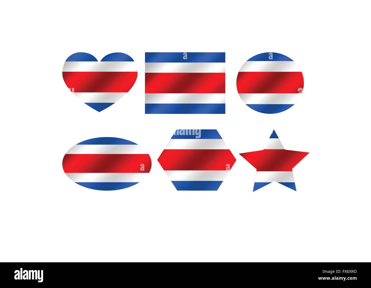 National flag of Costa Rica themes idea design Stock Vector Image & Art ...