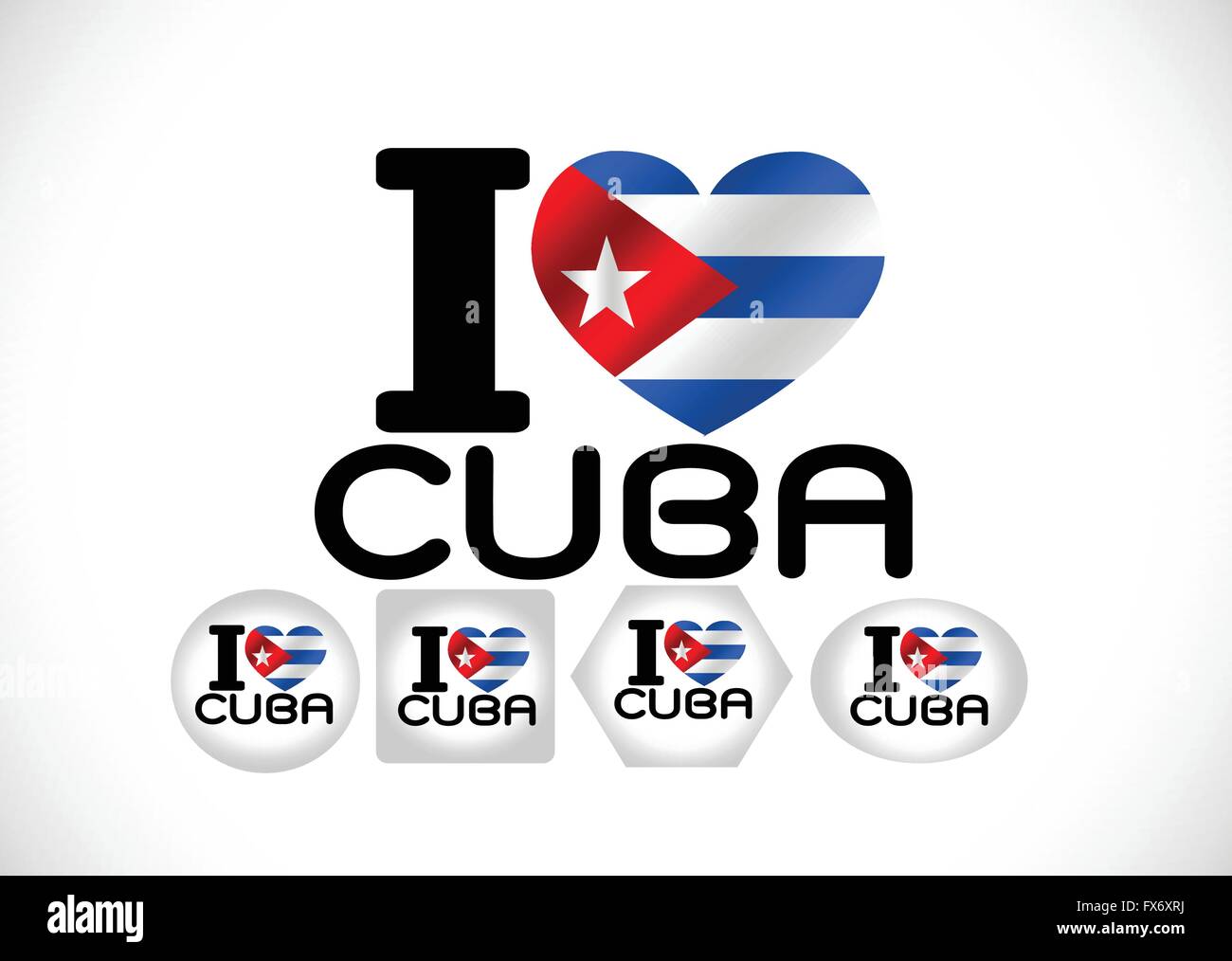 Cuban flag closeup Stock Vector Images - Alamy