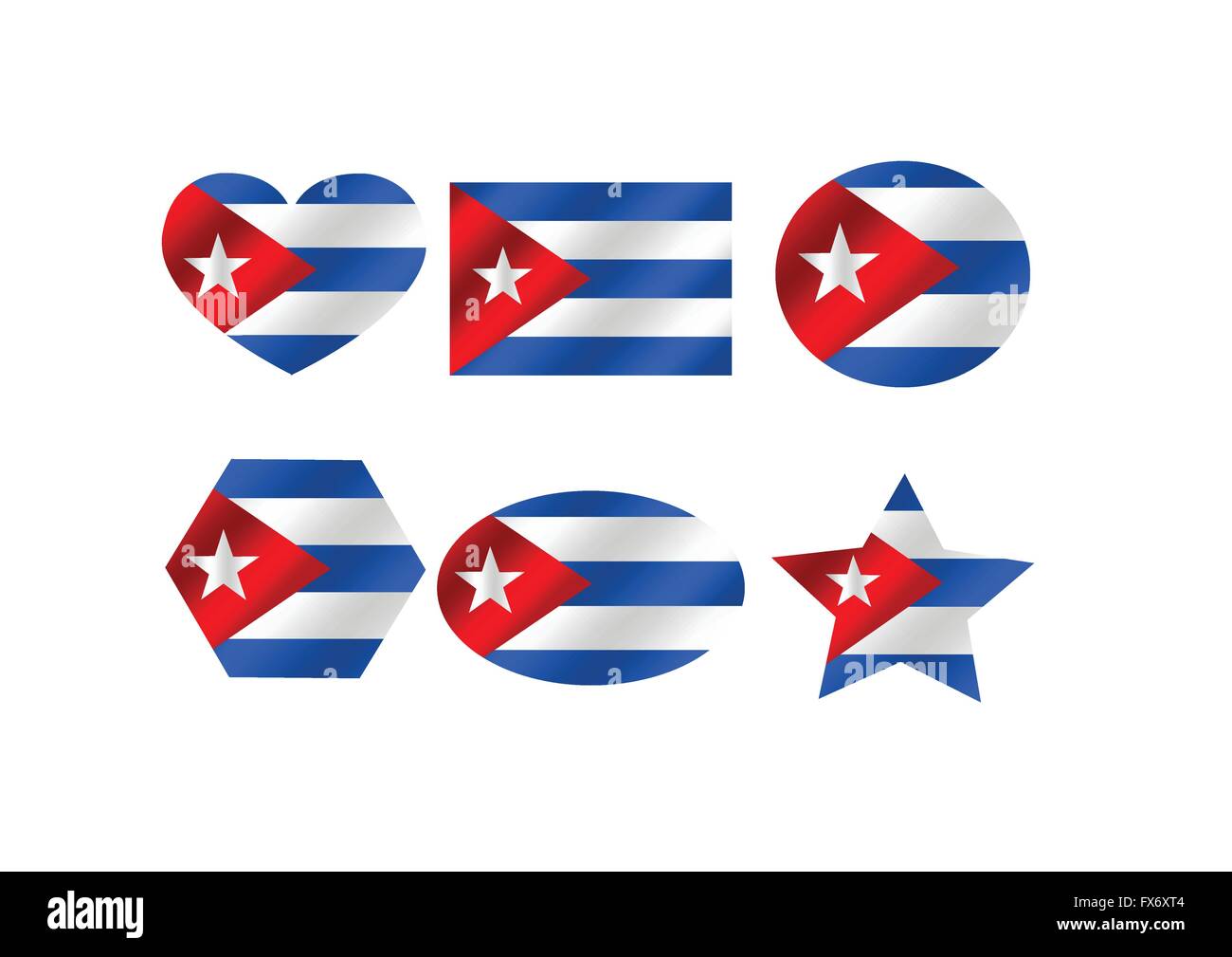 Cuba flag themes idea design Stock Vector Image & Art - Alamy