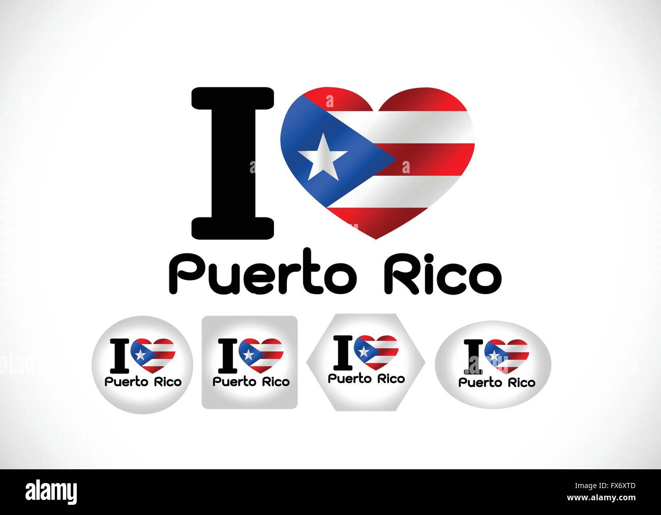 Puerto Rico flag themes idea design Stock Vector Image & Art - Alamy