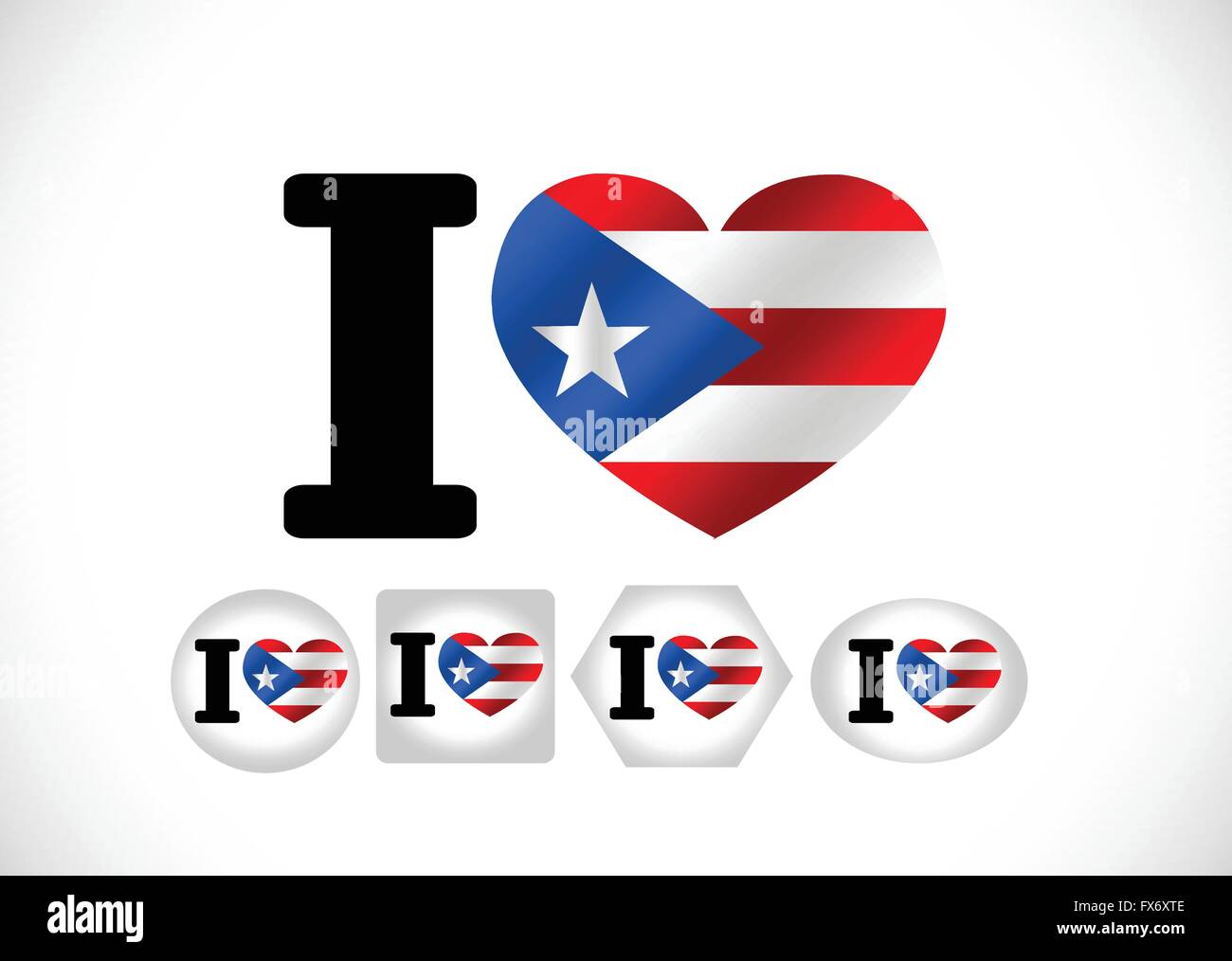 Puerto Rico flag themes idea design Stock Vector Image & Art - Alamy