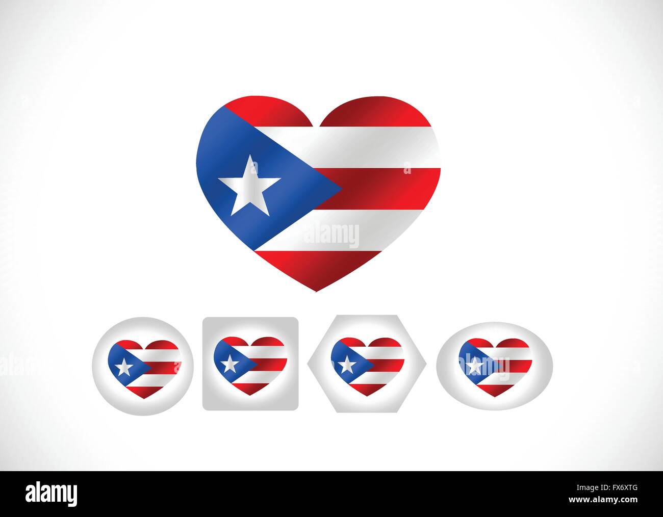 Puerto Rico flag themes idea design Stock Vector Image & Art - Alamy