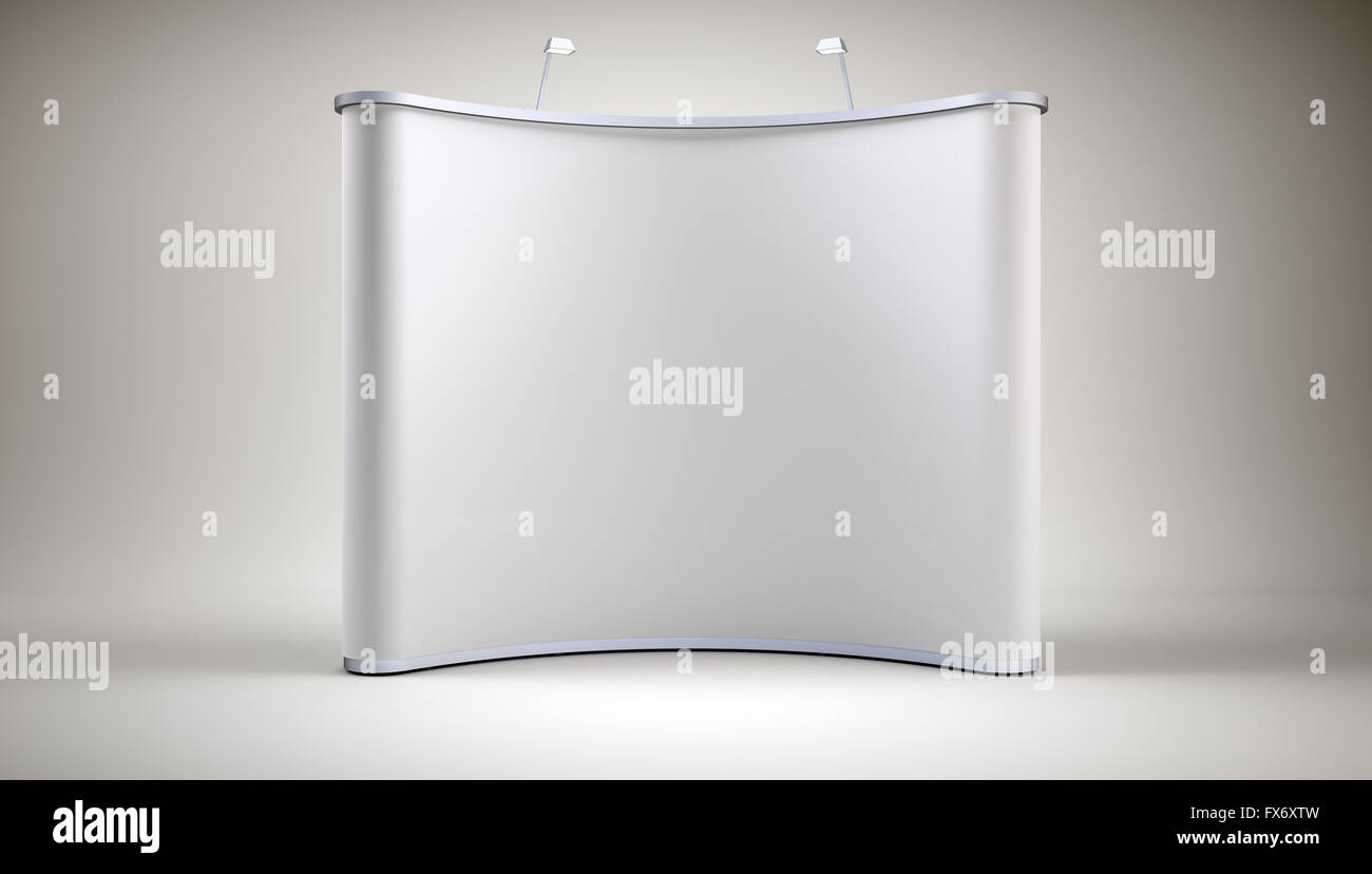 Stand with blank screen Stock Photo - Alamy