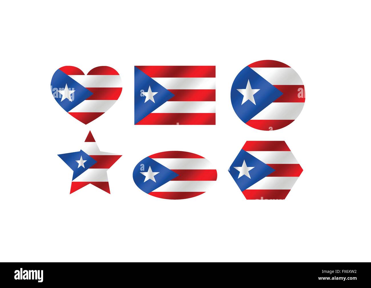 Puerto Rico flag themes idea design Stock Vector Image & Art - Alamy