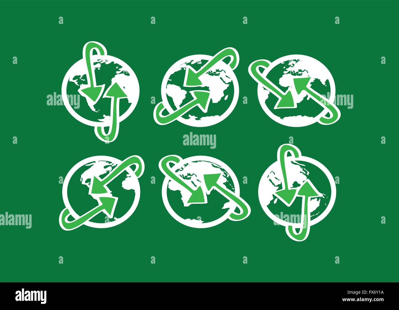 Globe earth icons themes idea design Stock Vector Image & Art - Alamy