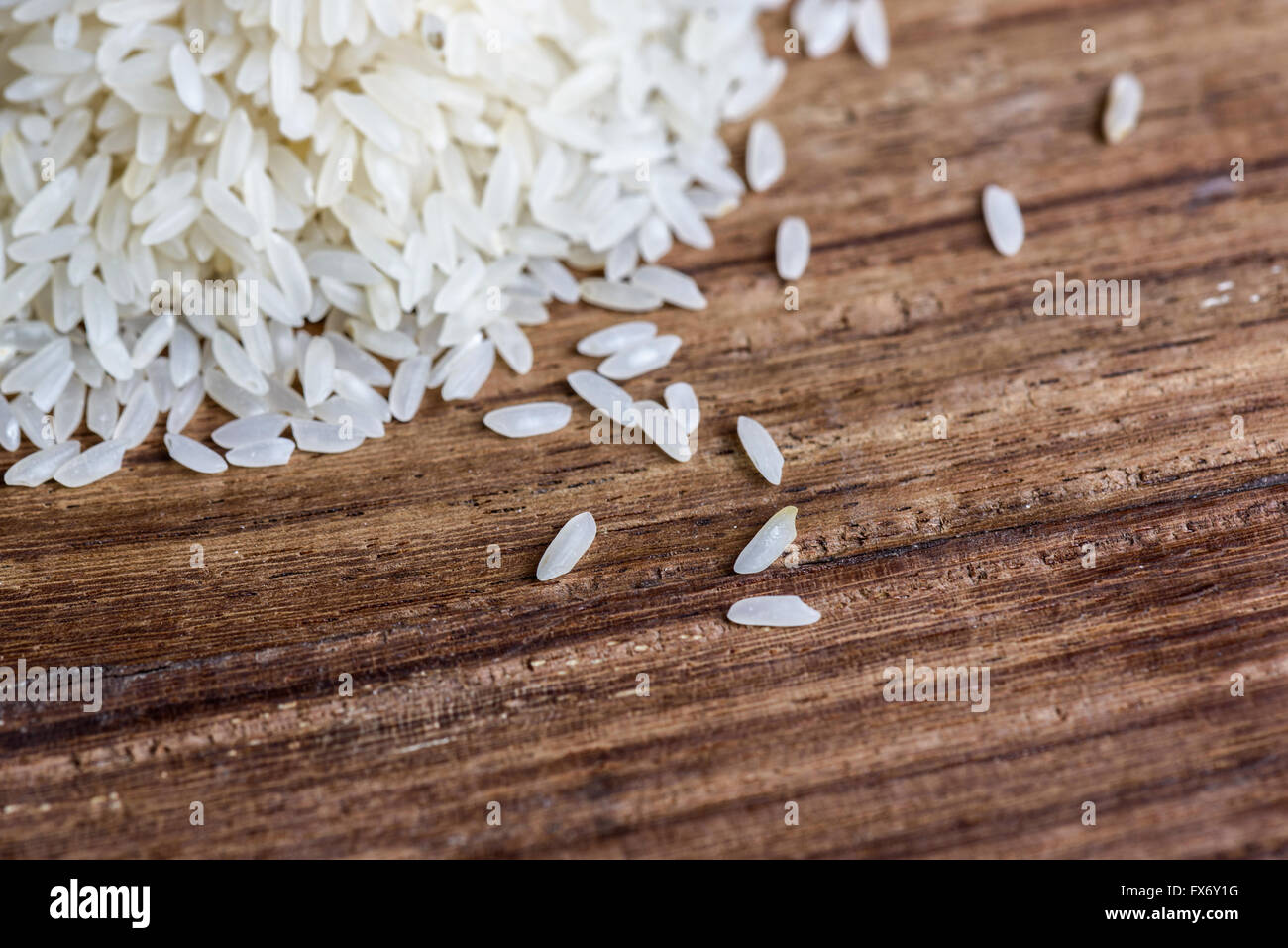 Food wood table kitchen rice hi-res stock photography and images - Alamy