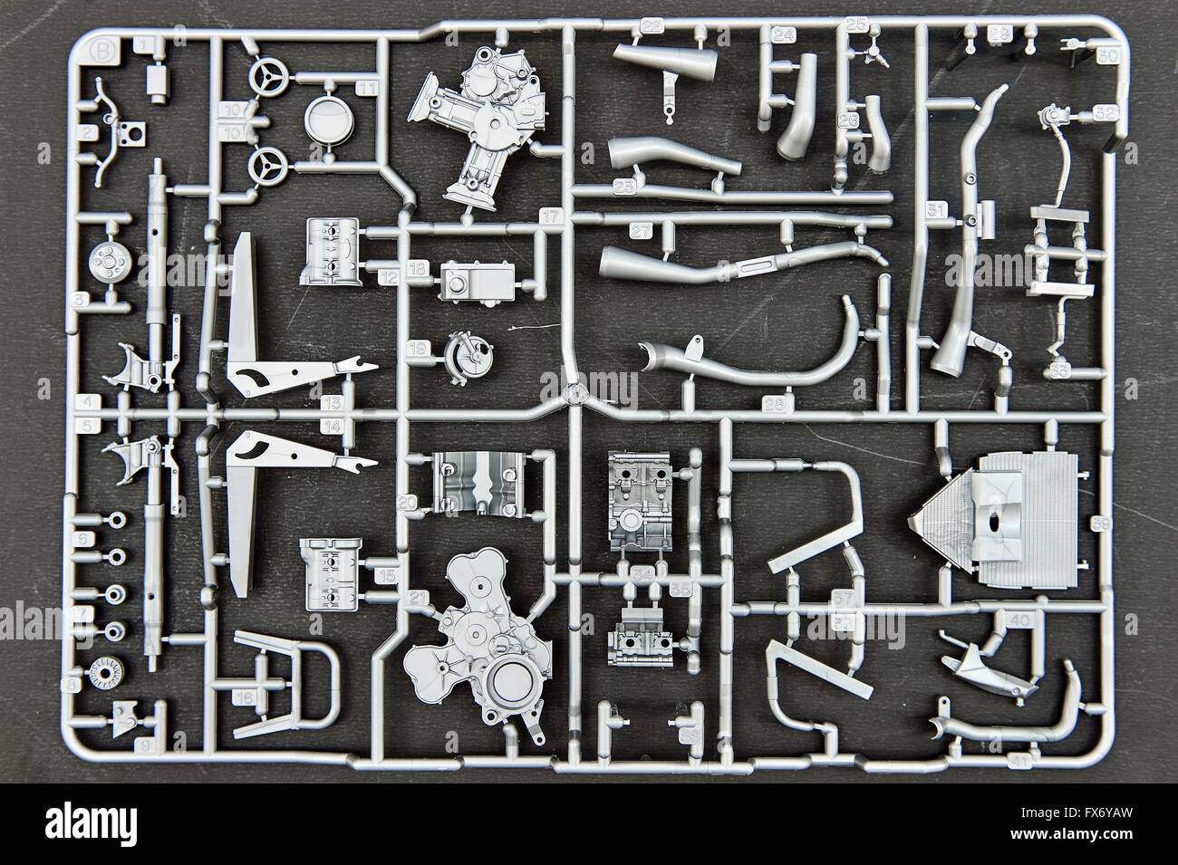 A studio photo of a plastic model kit Stock Photo - Alamy