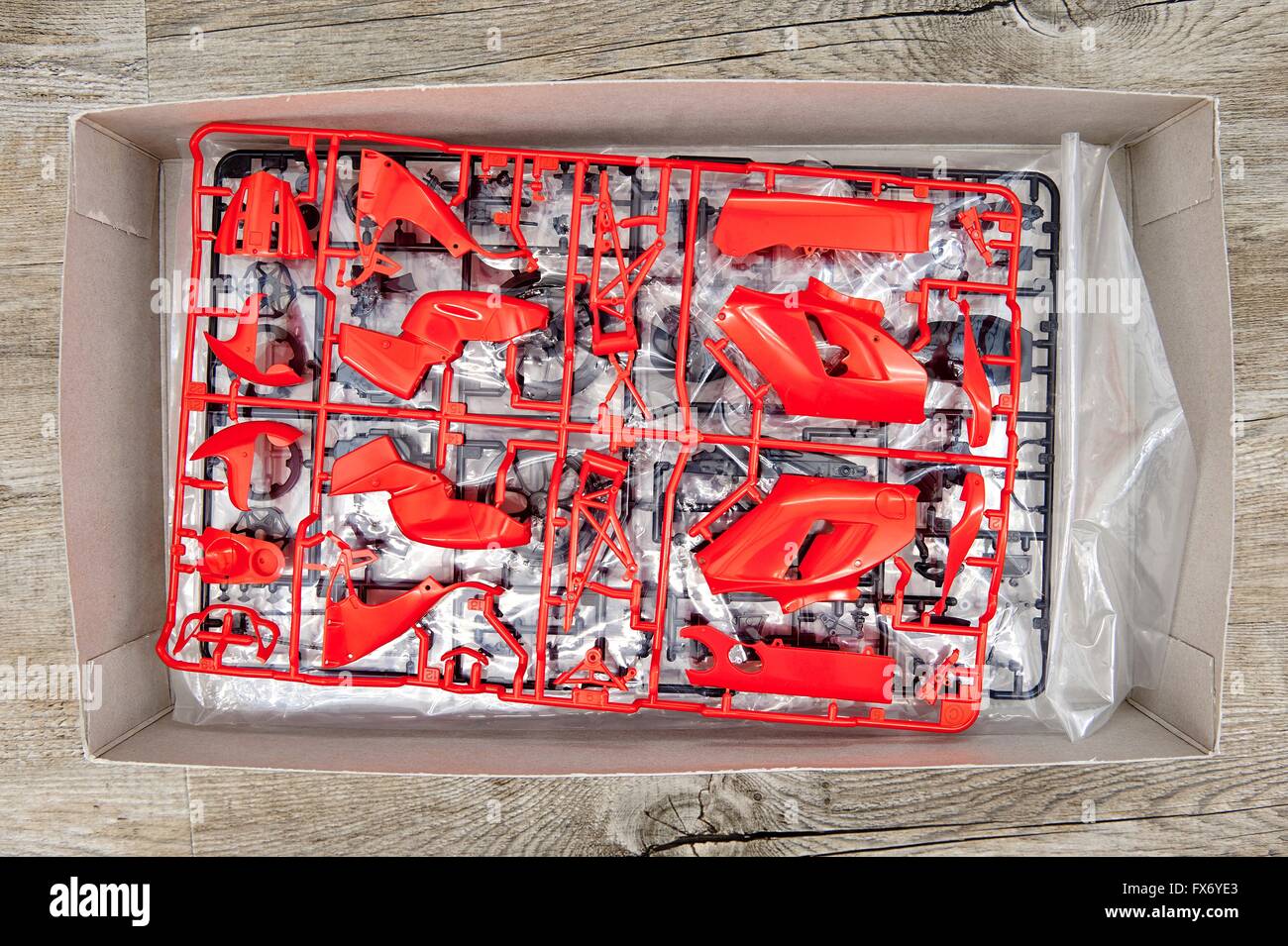 A studio photo of a plastic model kit Stock Photo - Alamy
