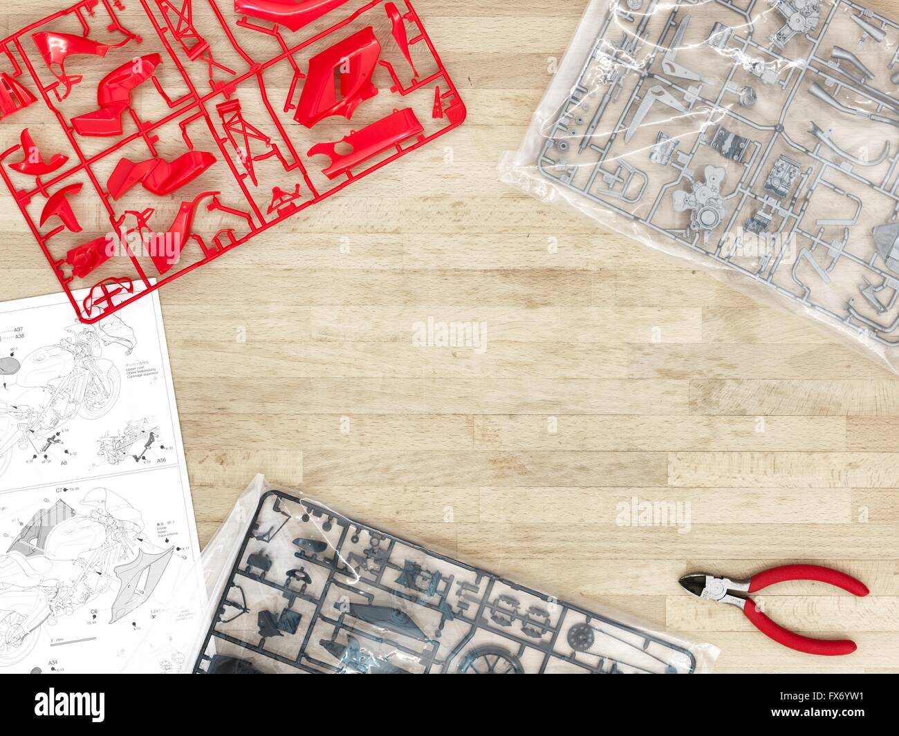 A studio photo of a plastic model kit Stock Photo - Alamy