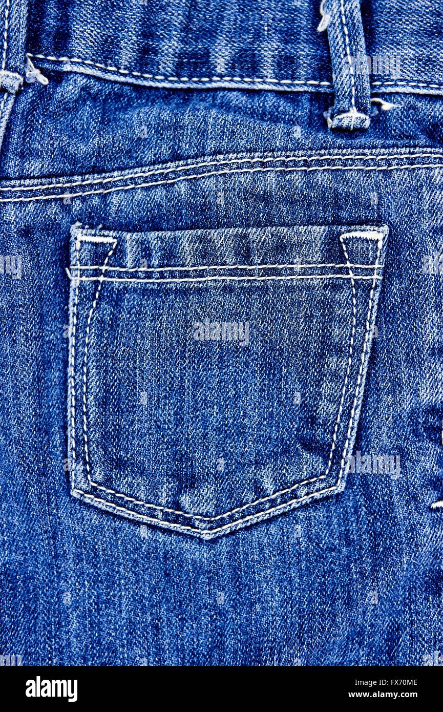 A studio photo of a denim jeans pocket Stock Photo - Alamy