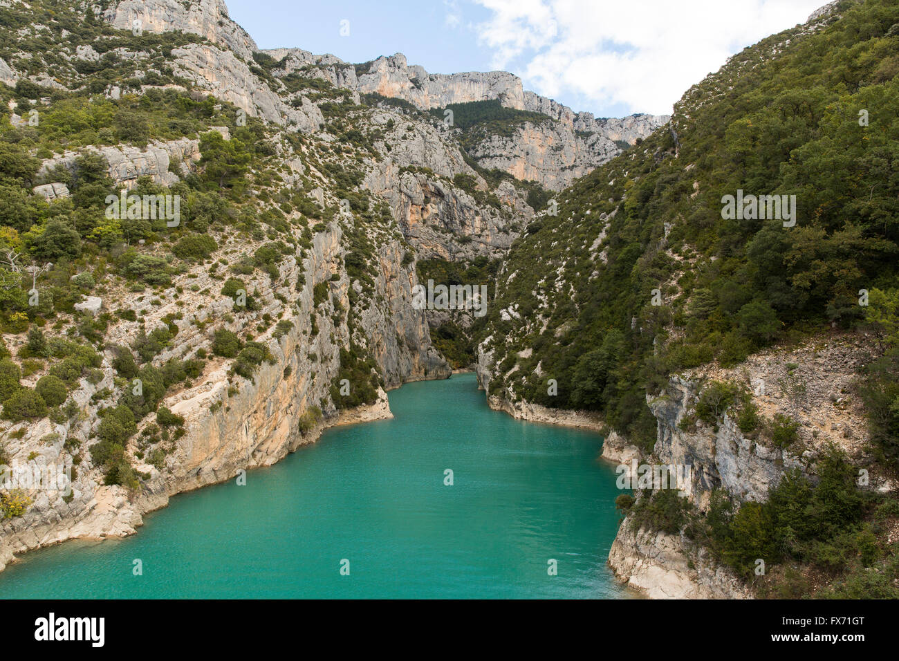 Entrance to the Gorges du Verdon, Aiguines, Provence-Alpes-Côte d'Azur ...