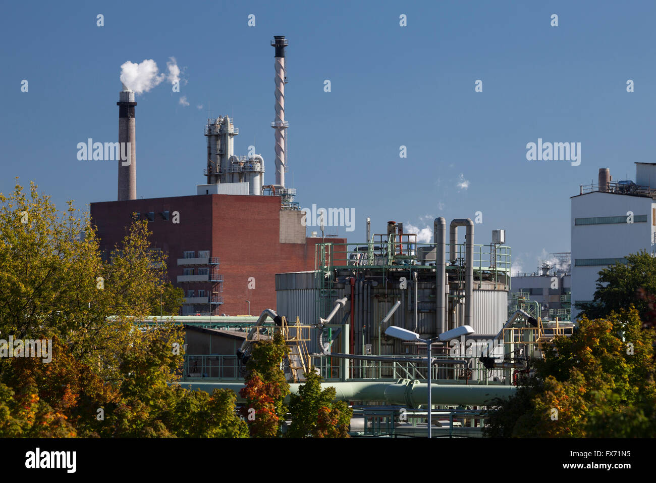 Chempark, Chemical Park, Bayer AG, Leverkusen, North Rhine-Westphalia ...