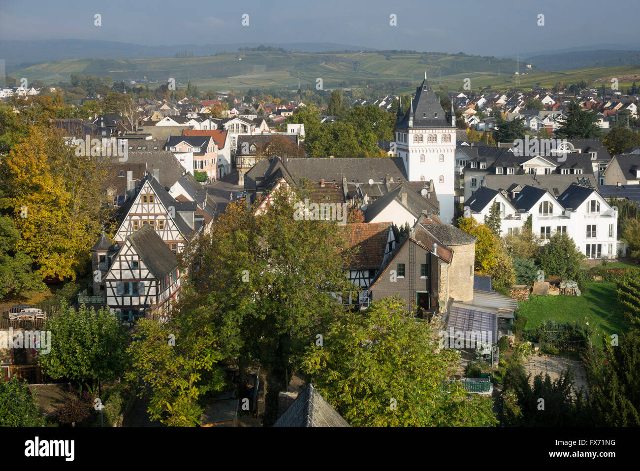 Townscape, Eltville am Rhein, Rheingau, Hesse, Germany Stock Photo - Alamy