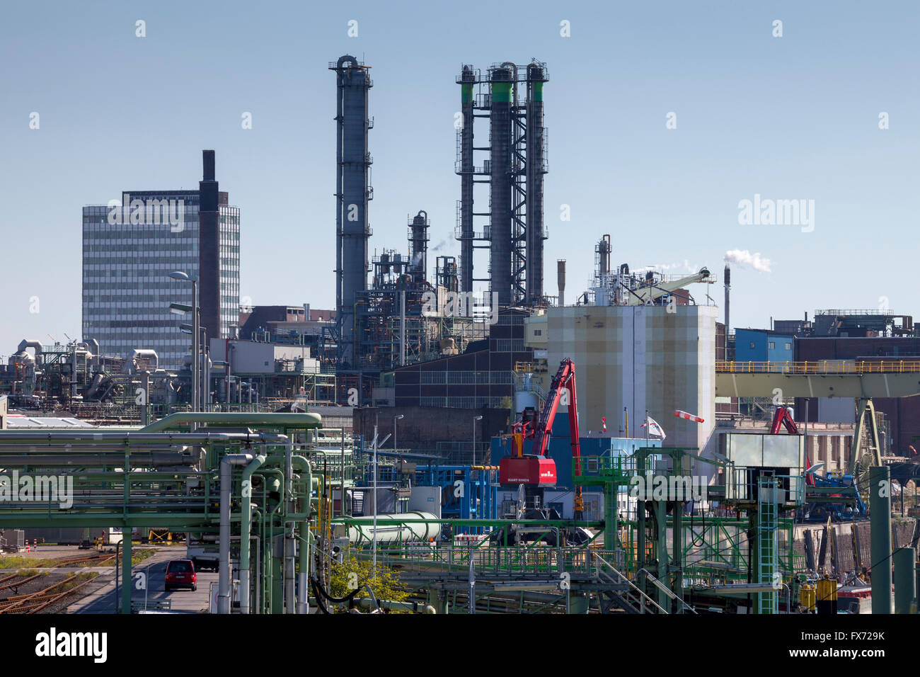 Chempark, Chemical Park, Bayer AG, Leverkusen, North Rhine-Westphalia ...