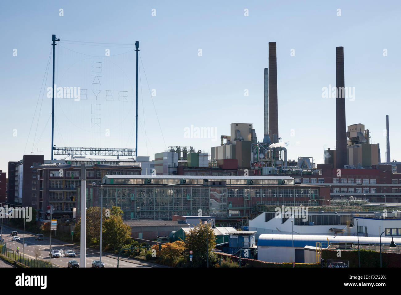 Chempark, Chemical Park, Bayer AG, Leverkusen, North Rhine-Westphalia ...