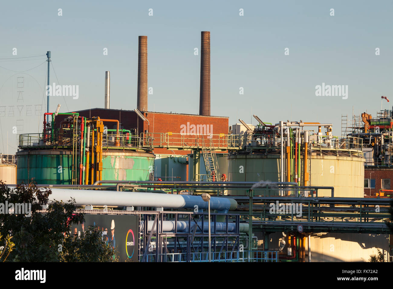 Chempark, Chemical Park, Bayer AG, Leverkusen, North Rhine-Westphalia ...