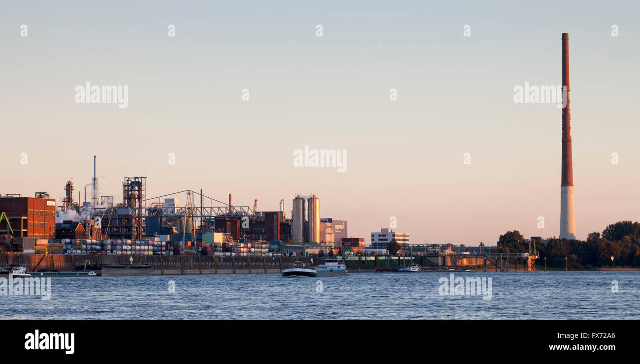 Chempark, Chemical Park, Bayer AG, Rhein, Leverkusen, North Rhine ...