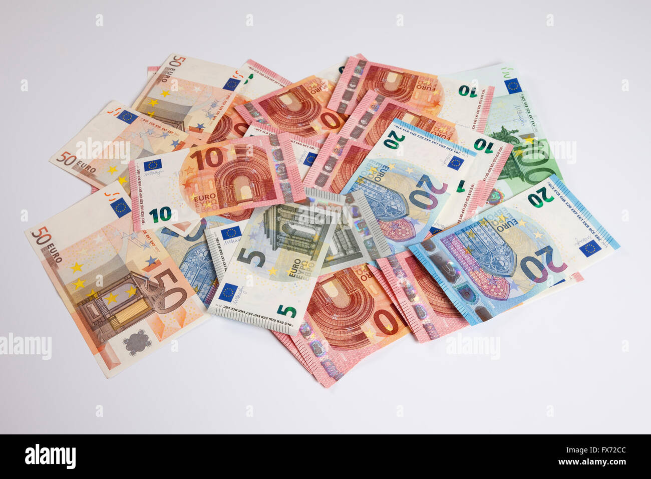Bank notes, euros Stock Photo - Alamy