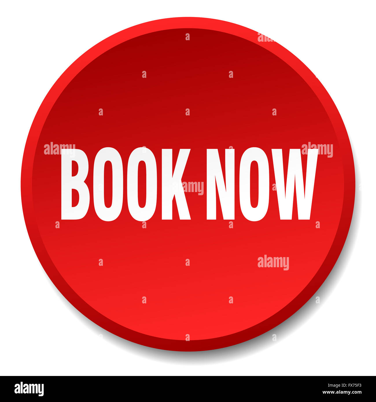 book now red round flat isolated push button Stock Photo - Alamy
