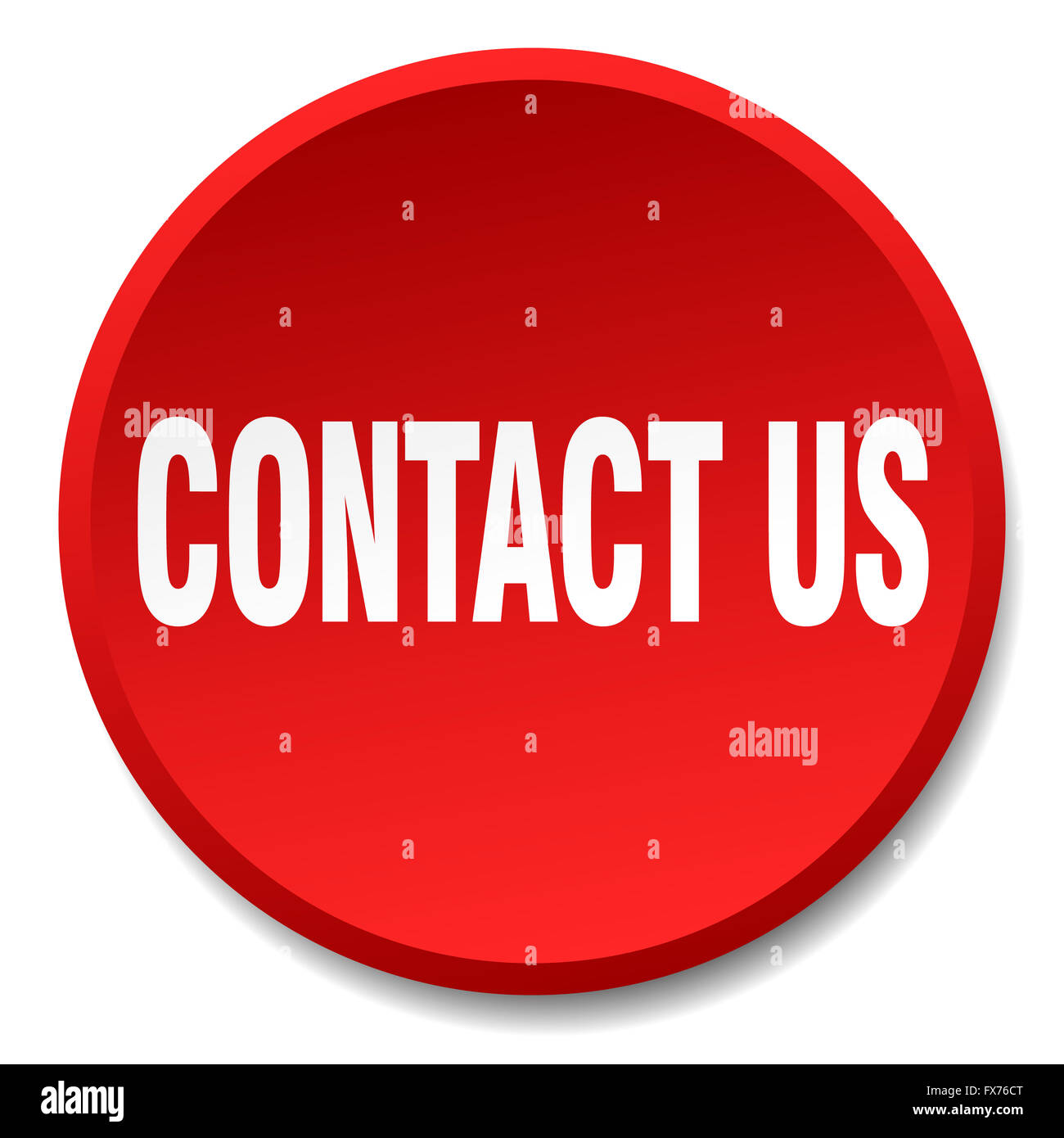 contact us red round flat isolated push button Stock Photo - Alamy