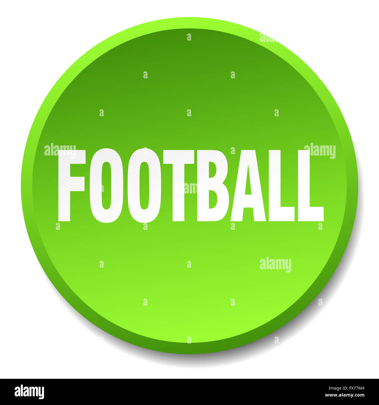 football green round flat isolated push button Stock Photo - Alamy