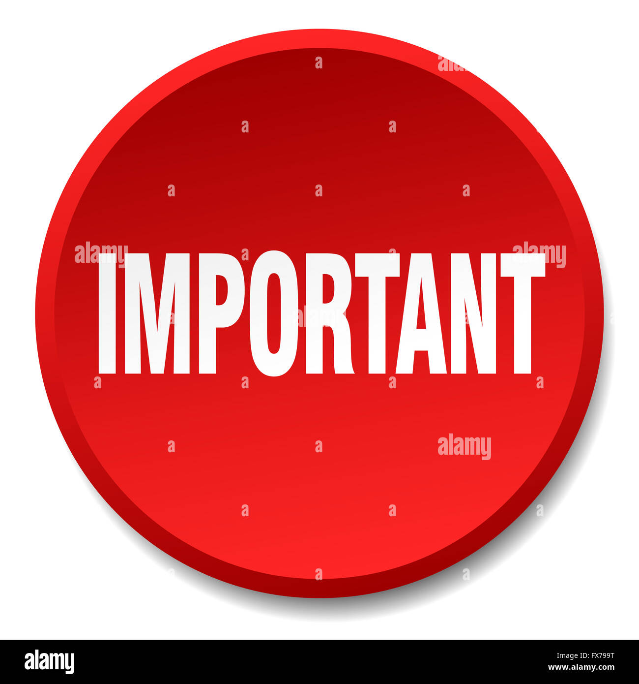 important red round flat isolated push button Stock Photo - Alamy