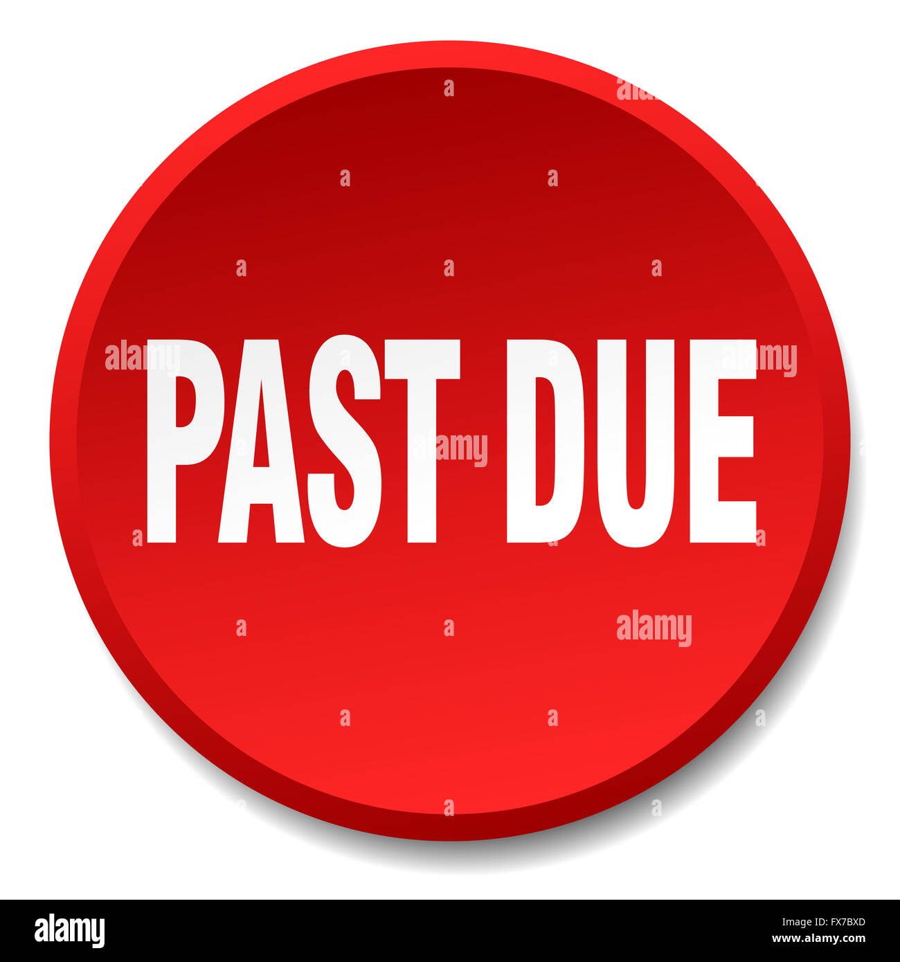 Past due red 3d hi-res stock photography and images - Alamy