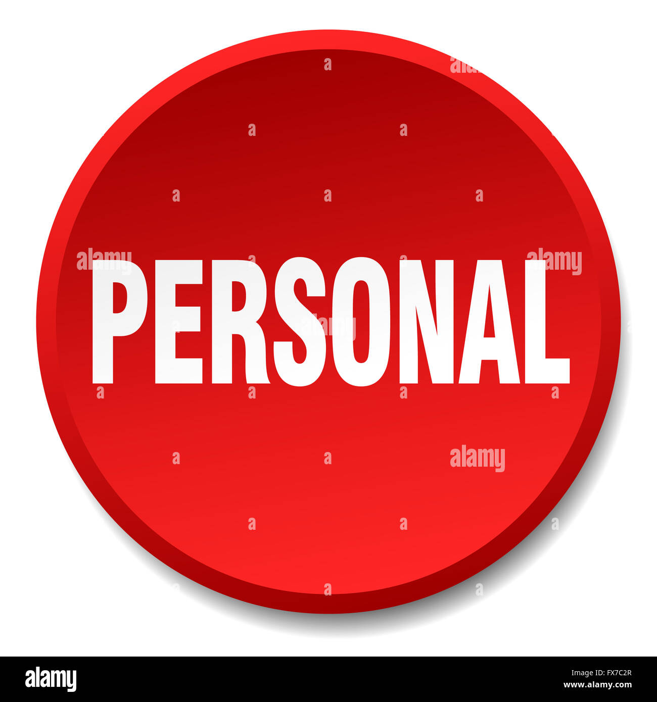 personal red round flat isolated push button Stock Photo - Alamy